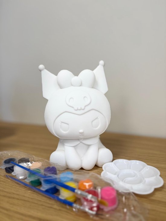 Sanrio - 17cm - Kuromi - Schilder jouw eigen spaarpot - karakter ...
