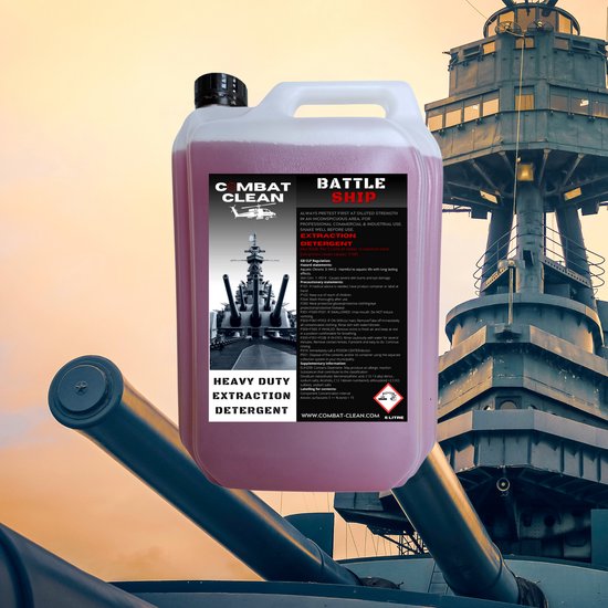 COMBAT CLEAN Battle Ship 5L – Krachtig Extractie Reinigingsmiddel ...