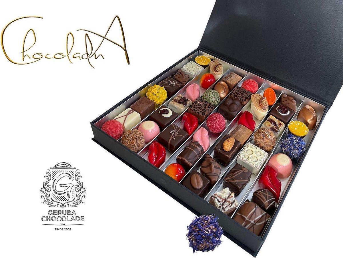 Extra grote luxe doos handgemaakte ambachtelijke chocolade bonbons van ...