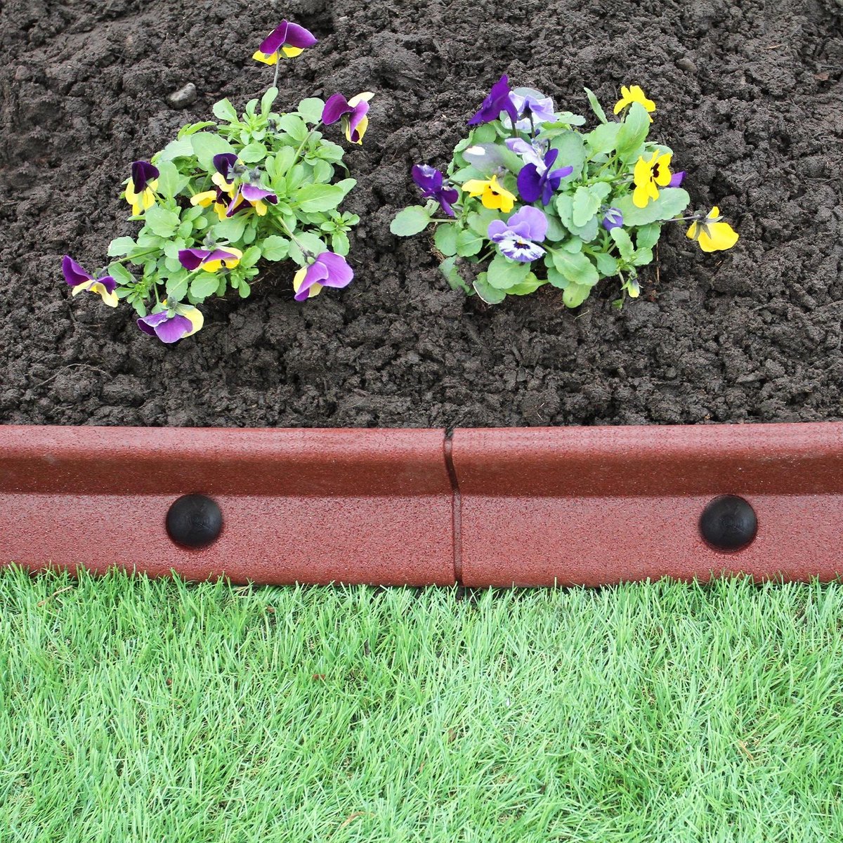 Flexibele Borderrand tuin - Oranje/Bruin - Set: 14 x 1.2 meter (120 x 8 ...