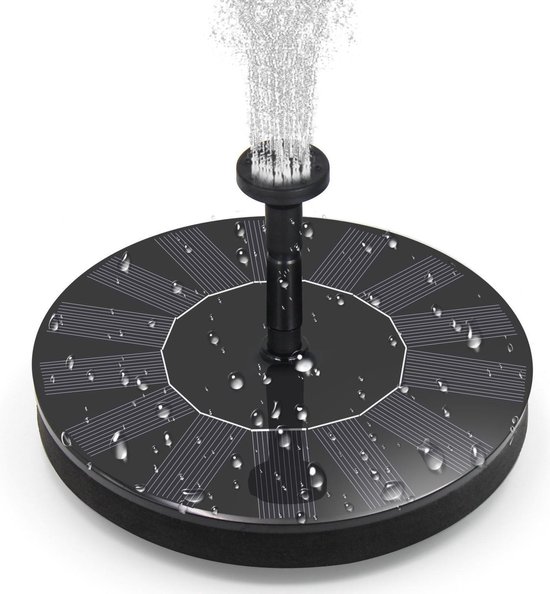 Solar Fontein - Fontein op Zonne Energie – Fonteinpomp met Krachtige ...
