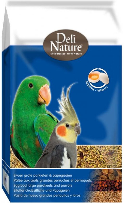 Deli Nature Eivoer Parkiet en Papegaai 10 kg | bol