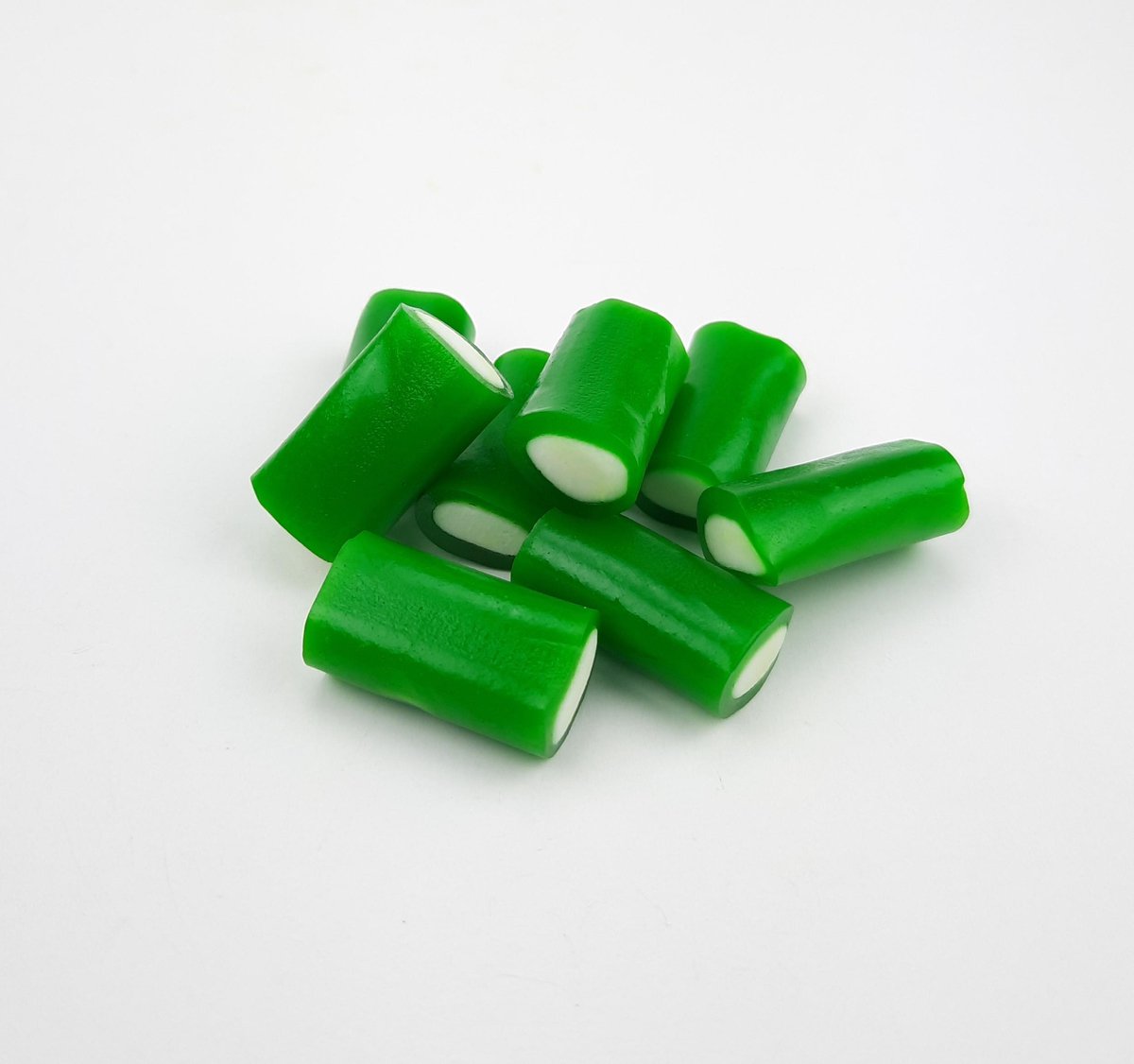 Lollywood Appel Staafjes - Snoep - 1kg - Groen - Wit | bol