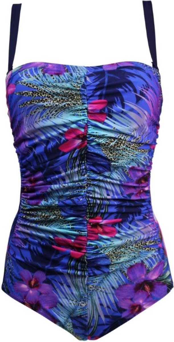 Mila badpak strapless blue pink 28 | bol.com