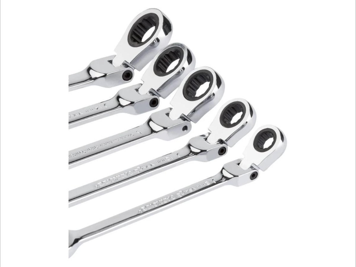 PARKSIDE® Steek- en ratel-ringsleutelset - 5 delig Sleutelmaten: 8-10 ...