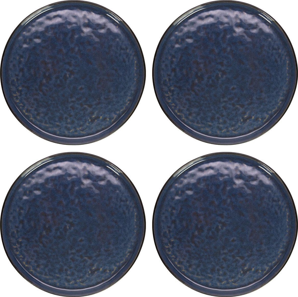 Gusta Table Tales bord indigo Ø20,5cm - set 4 stuks | bol.com