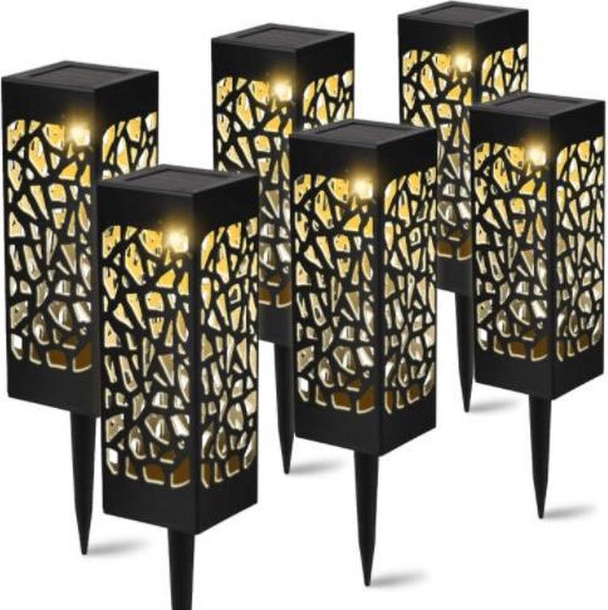 Tuinlamp Solar 6 stuks- balkon tuin terras sierverlichting-... | bol.com