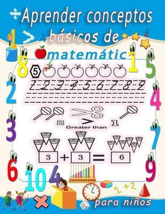 aprender conceptos basicos de matematicas para ninos, Serjio Vega | 9798725941005 | Boeken | bol.com