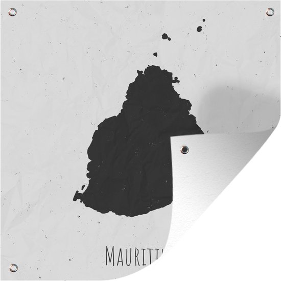 Une illustration de l'Ile Maurice sur un fond poussiéreux affiche de ...