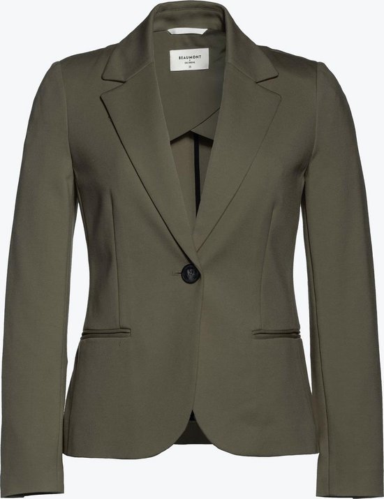 Beaumont Double Jersey Blazer - Blazer - Dames - Forest Green - EU 40 | bol