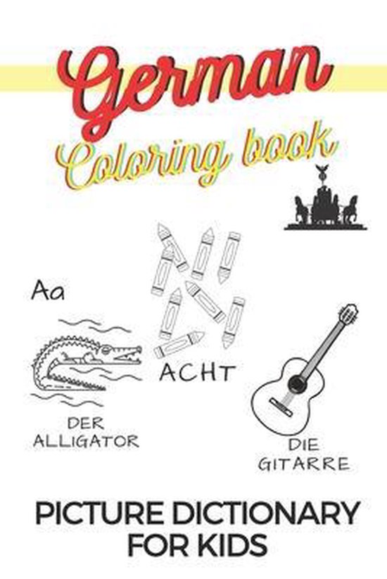 Coloring Books - Language Learning- Learn German Coloring Book Picture ...