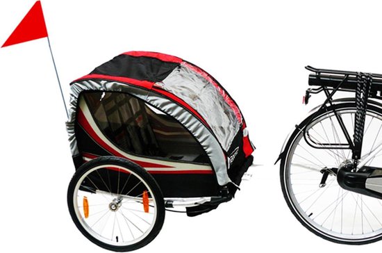 Opvouwbare kindertrailer- aluminium - 2 in 1 - buggy - fietstrailer | bol