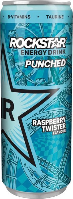 Rockstar Energy Drink Punched Raspberry Twister (24 x 0,25 Liter Blik ...