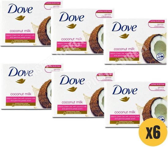 Dove Zeep Coconut Milk - Voordeelverpakking 6 x 100 gram | bol.com