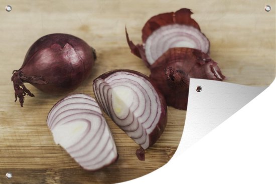 Tuinposter - Tuindoek - Tuinposters buiten - Foto van gesneden rode ...