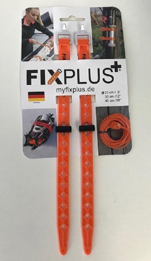 2 Fixplus straps oranje 23cm - TPU spanband voor snel en effectief ...