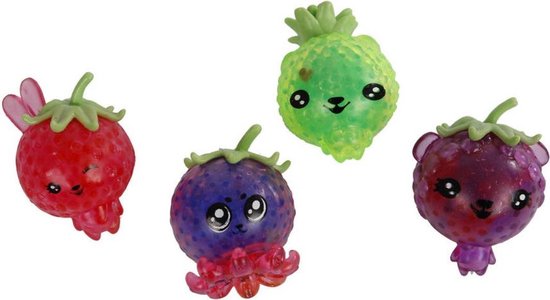 Fruit Friends Stressbal Knijpbal - 1 exemplaar - 7 cm groot - Fidget ...