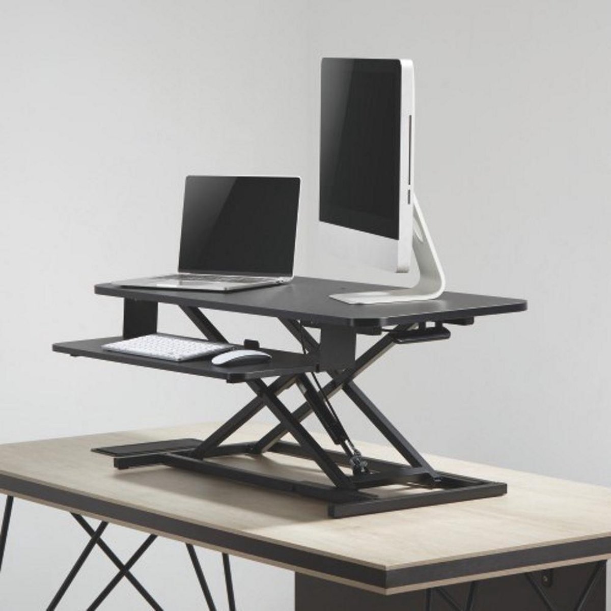 Zit sta bureau verhoger ergonomisch - werkstation hoogte verstelbaar ...