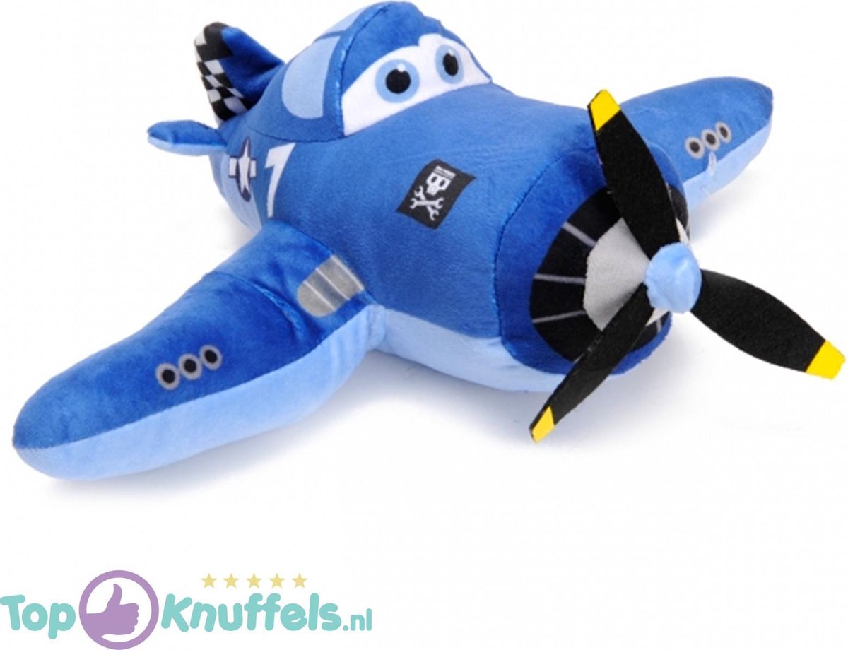 Disney Planes Pluche Knuffel Skipper Riley (Blauw) 30 cm | Disney Plush ...