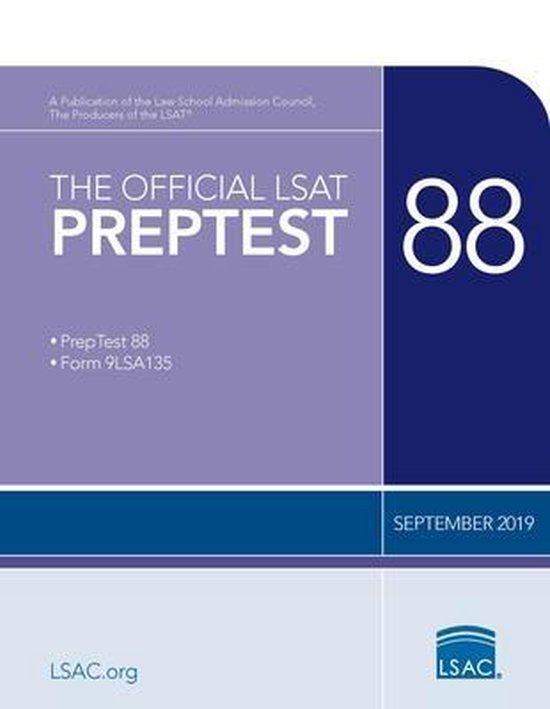 Official LSAT PrepTest-The Official LSAT Preptest 88 | 9780999658079 ...