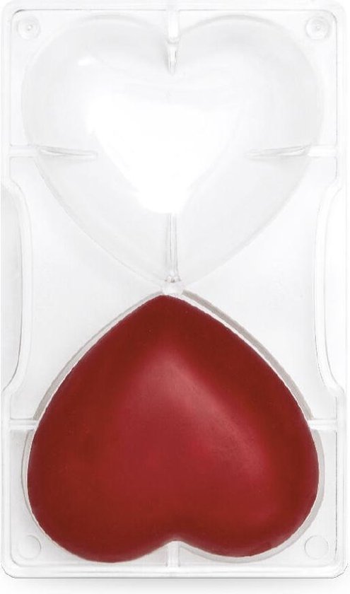 Chocolade mal hart 9 x 10 cm - Decora | bol