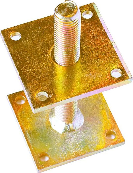 GeZu-Impex ® Adjustable post support, carport footplate, M20 nut size ...