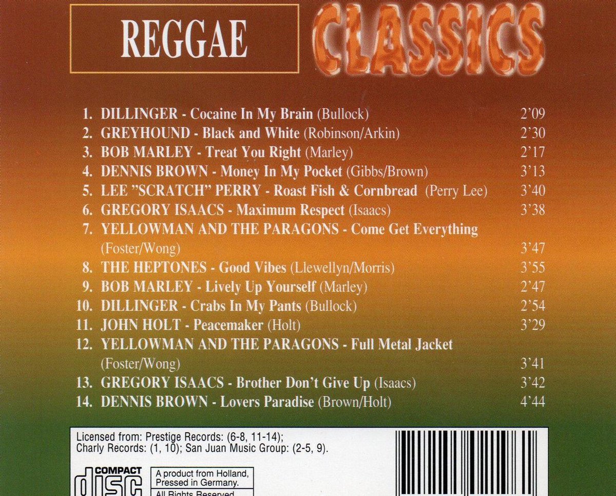 Reggae Classics, Diverse Artiesten | CD (album) | Muziek | bol.com