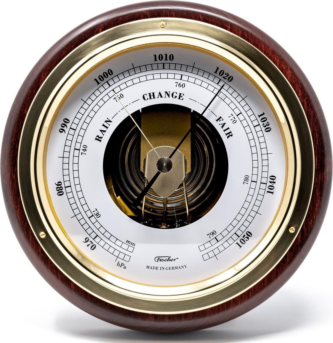 Fischer | Barometer ø 170 mm (Mahonie) | bol.com