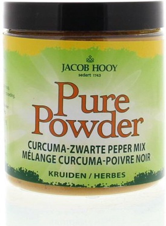 Jacob Hooy Pure powder curcuma zwarte peper 110 gram | bol