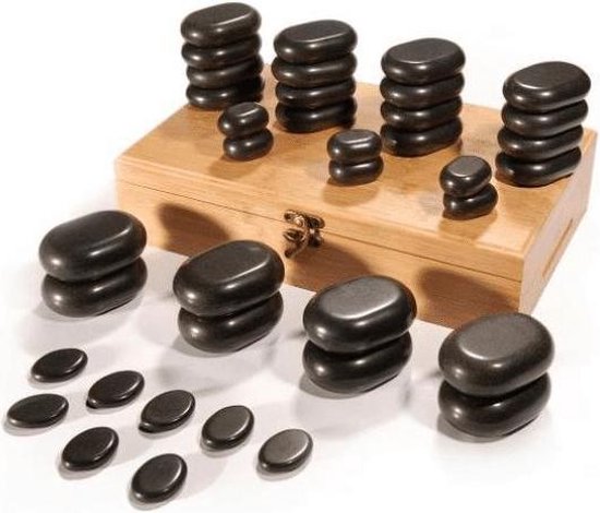 Hot stone full body massage set 36 stuks - hot stones - massage stenen ...