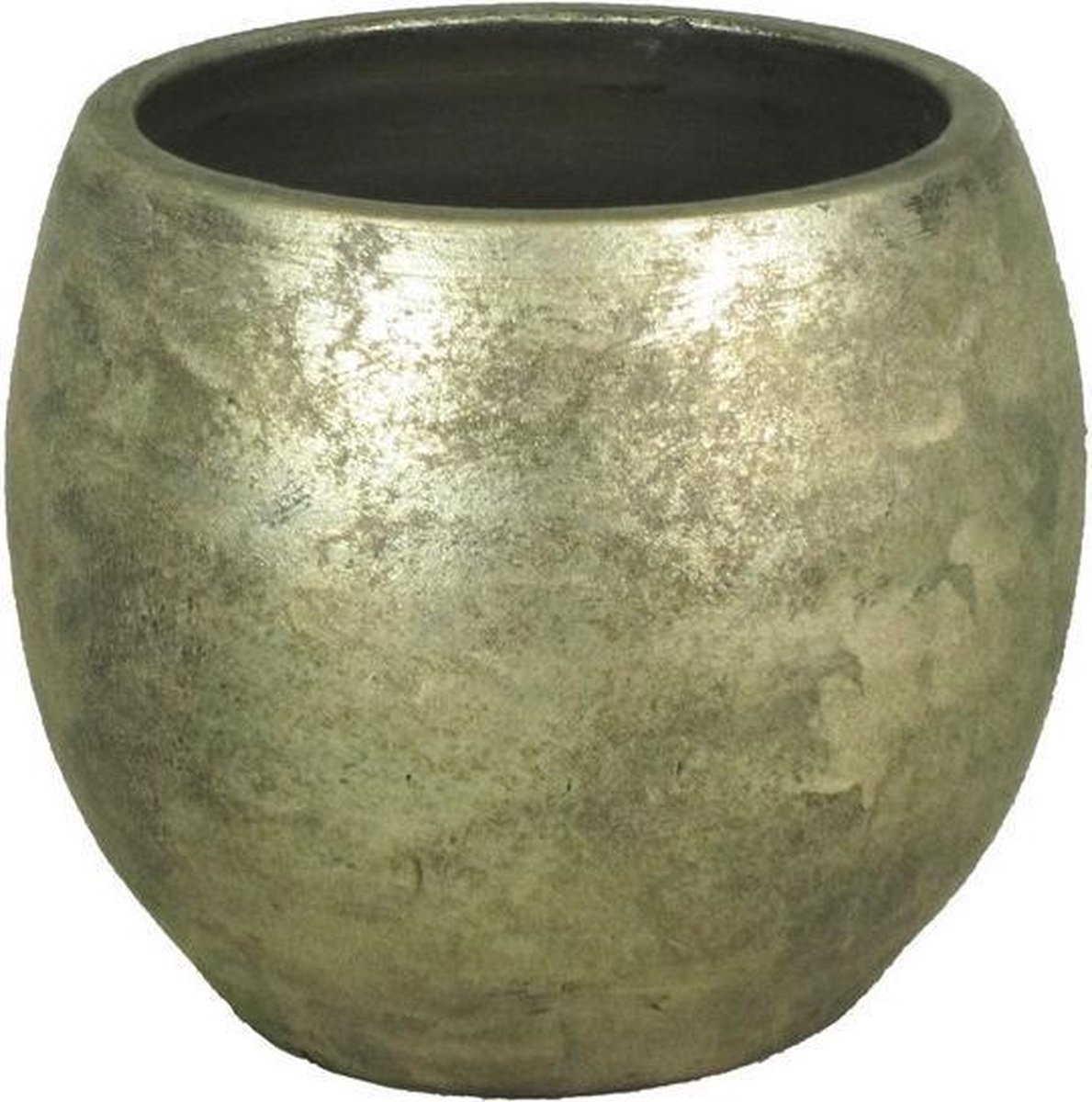 Bloempot kleur nikkel goud in een mooi flakes motief gemaakt van ...