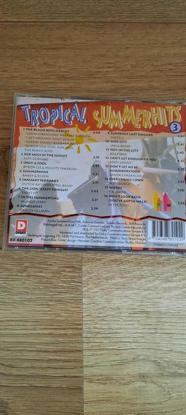 tropical summer hits cd 3, Various | Muziek | bol