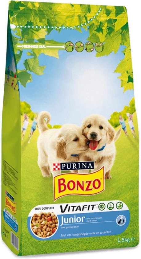 Bonzo Junior/Puppy - Hondenvoer - Kip - 1,5 kg | bol.com