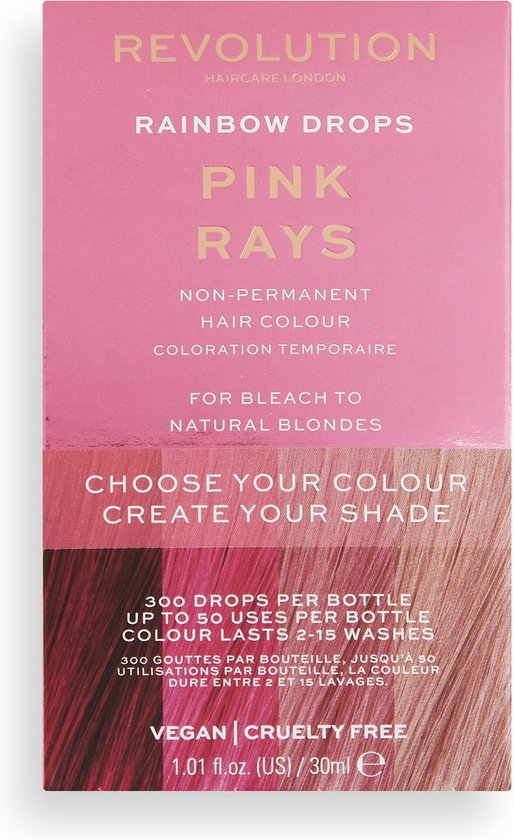 Revolution Hair Rainbow Drops Pink Rays | bol