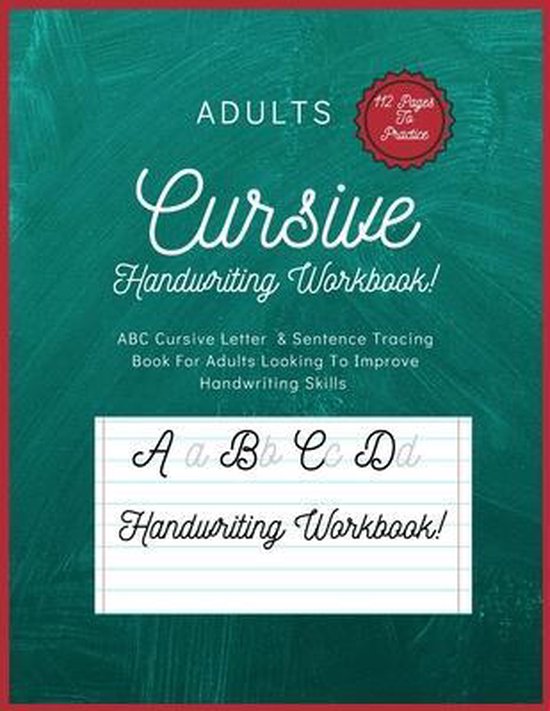Adults Cursive Handwriting Workbook, Noah S I | 9798715239730 | Boeken ...
