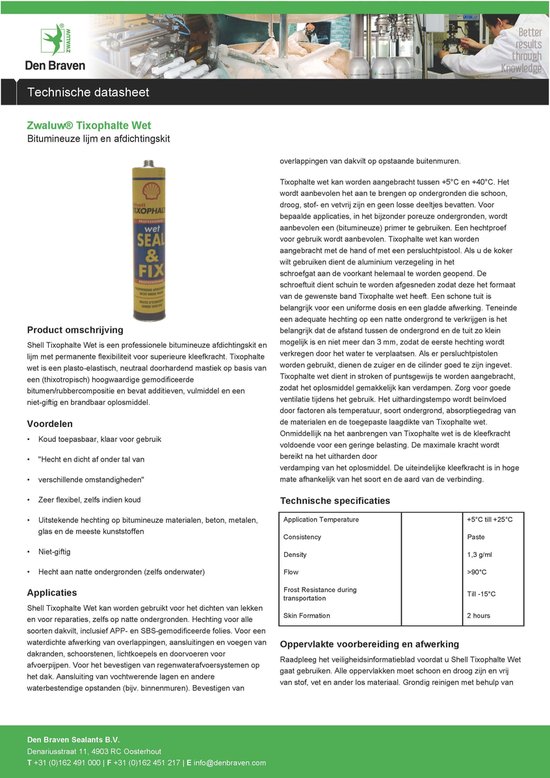 Combideal - illbruck Shell Wet Seal & Fix - 310 ML - 1 x koker zwart ...