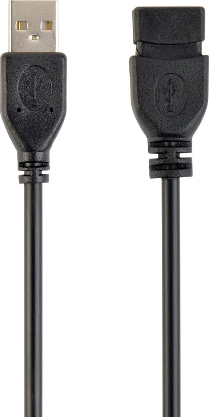 USB-A verlengkabel | volledig bedekte aansluiting | USB2.0 | 10W ...