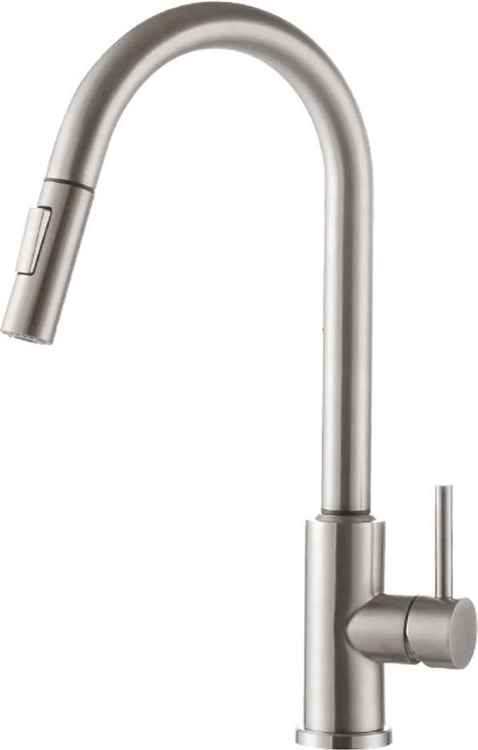 Larra Premium Alexias RVS Keukenkraan - Mengkraan - Uittrekbare Uitloop - Geborsteld... | bol
