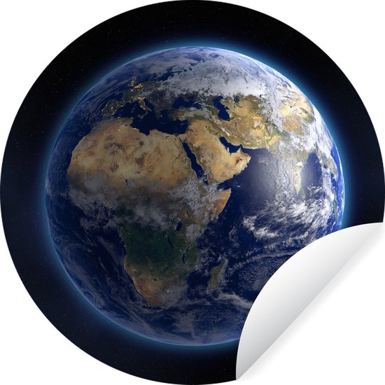 WallCircle - Muurstickers - Behangcirkel - Aarde - Ruimte - Planeten ...