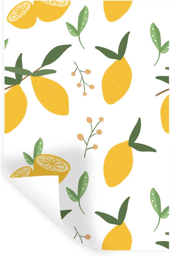 Muurstickers - Sticker Folie - Citroen - Patroon - Abstract - 20x30 cm ...