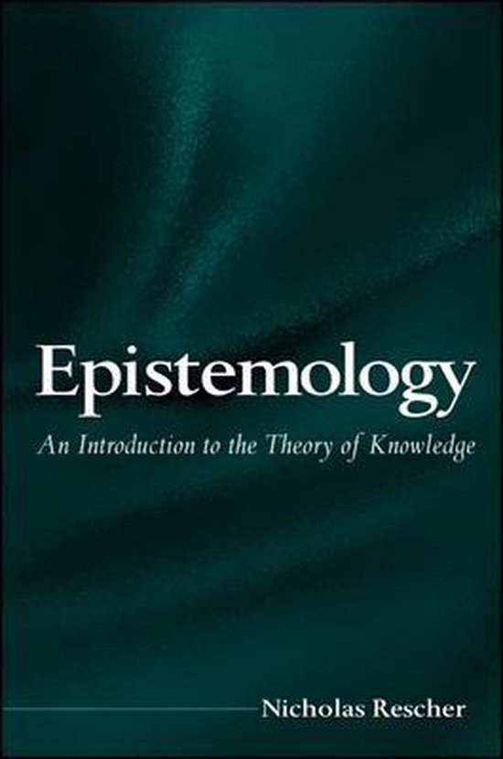 Epistemology, Nicholas Rescher | 9780791458129 | Boeken | bol.com