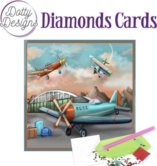 Dotty Designs Diamond Cards - Planes | DDDC1027 | bol