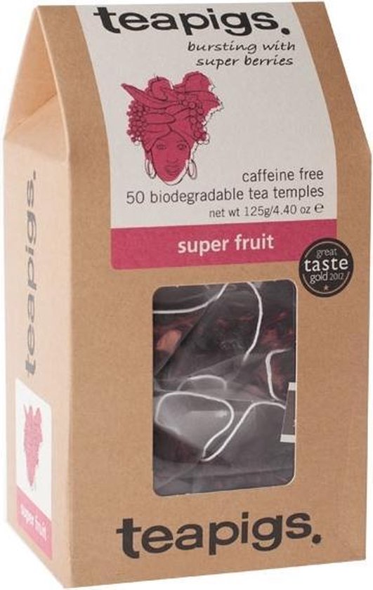 teapigs Super Fruit - 50 Tea Bags - XL pack | bol