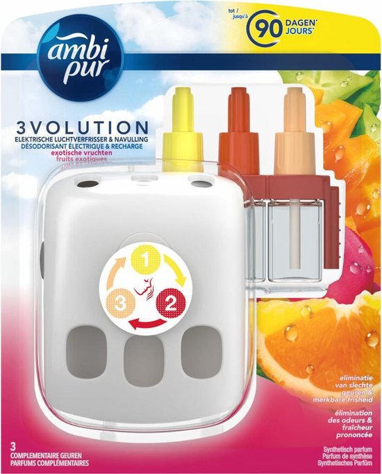 4x Ambi Pur Elektrische Geurverspreiders 3Volution Starterkit ...