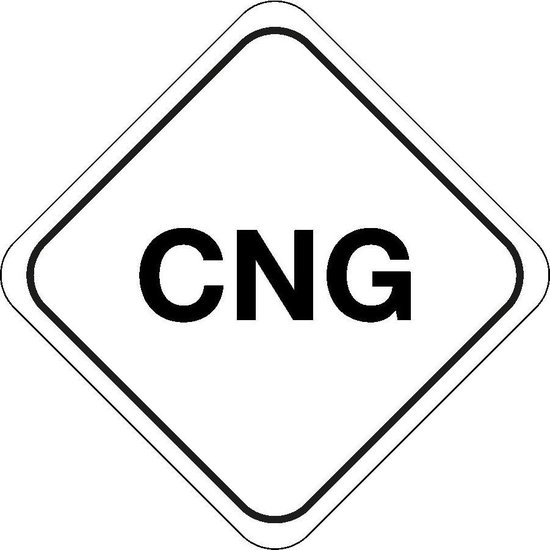 CNG gas sticker 25 x 25 mm - 10 stuks per kaart | bol