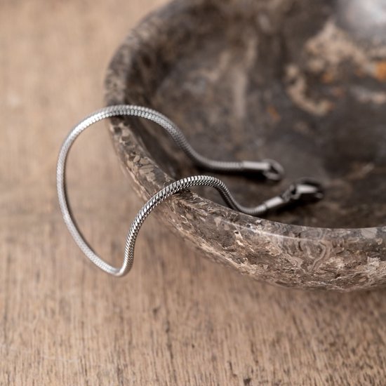 Zentana Slangen Armband - Snake Chain - Schakel Slang - RVS - 180mm | bol