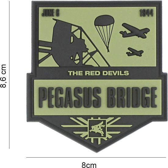 Embleem 3D PVC Pegasus Bridge | bol