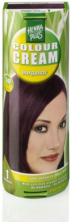 Henna Plus Colour Cream 3.67 Burgundy - 6 Stuks - Voordeelverpakking | bol