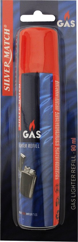 Silver Match Aansteker Gas - Butaan Gas - Gasvulling - Navulbaar ...