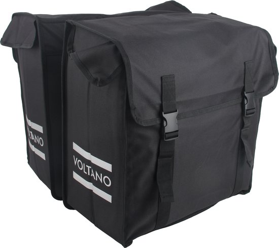 Voltano Dubbele Fietstas XXL - Zwart - 60 Liter - Waterdicht ...